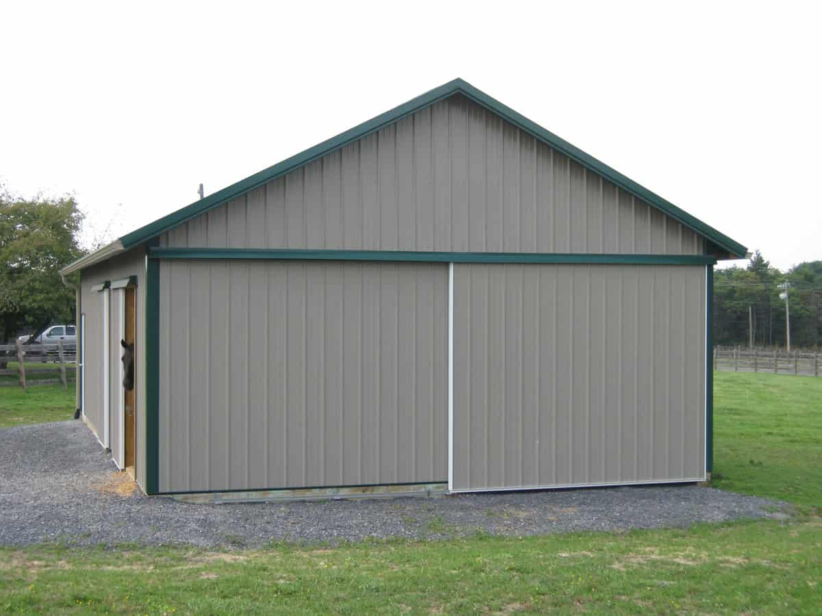24'x40'x10' Horse Barn - Stoneburner Inc